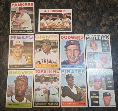 1964 Topps Baseball Complete Set 587/587 Vg Ave | eBay