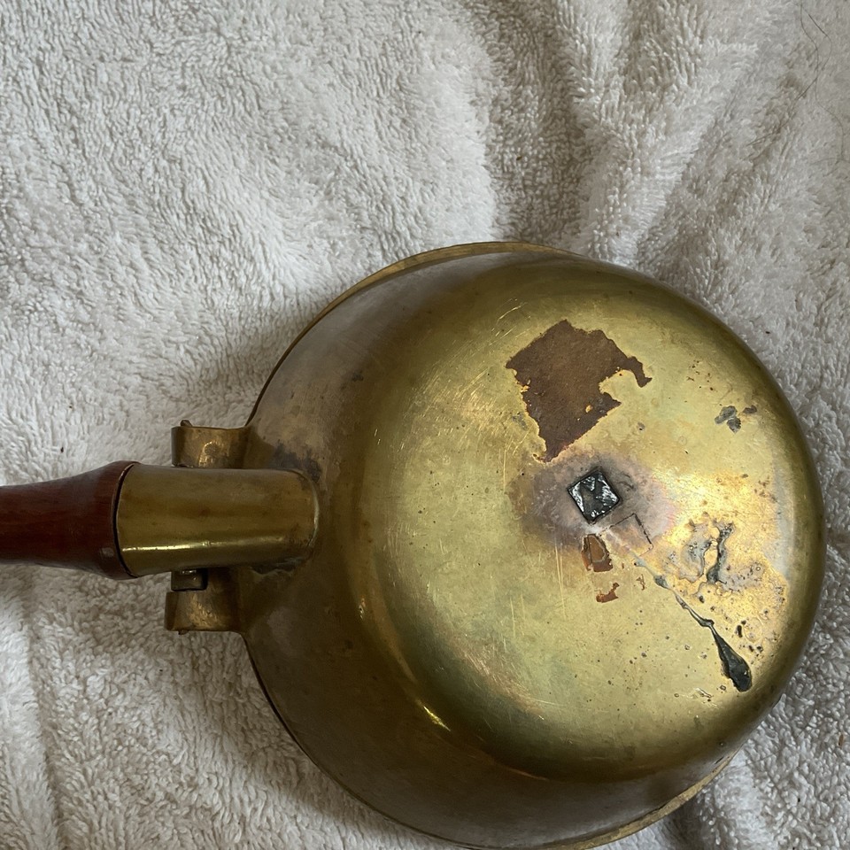 Vintage Brass Butler Crumb Catcher Pan with Wooden Handle | eBay
