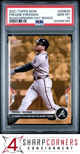 2021 TOPPS NOW ROAD TO OPENING DAY BONUS #ODB29 FREDDIE FREEMAN POP 4 ...