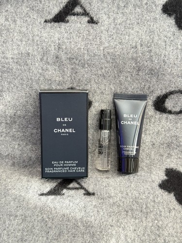Chanel Bleu De Chanel Eau De Parfum & Hair Care Sample Set | eBay