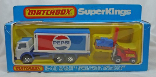Matchbox Superkings K-40 Ford Delivery Truck & Fork Lift "Pepsi" | eBay UK