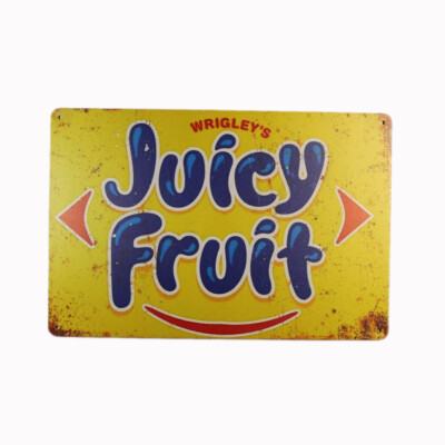 3x Tin Sign JUICY FRUIT Sprint Drink Bar Whisky Rustic Look | eBay ...
