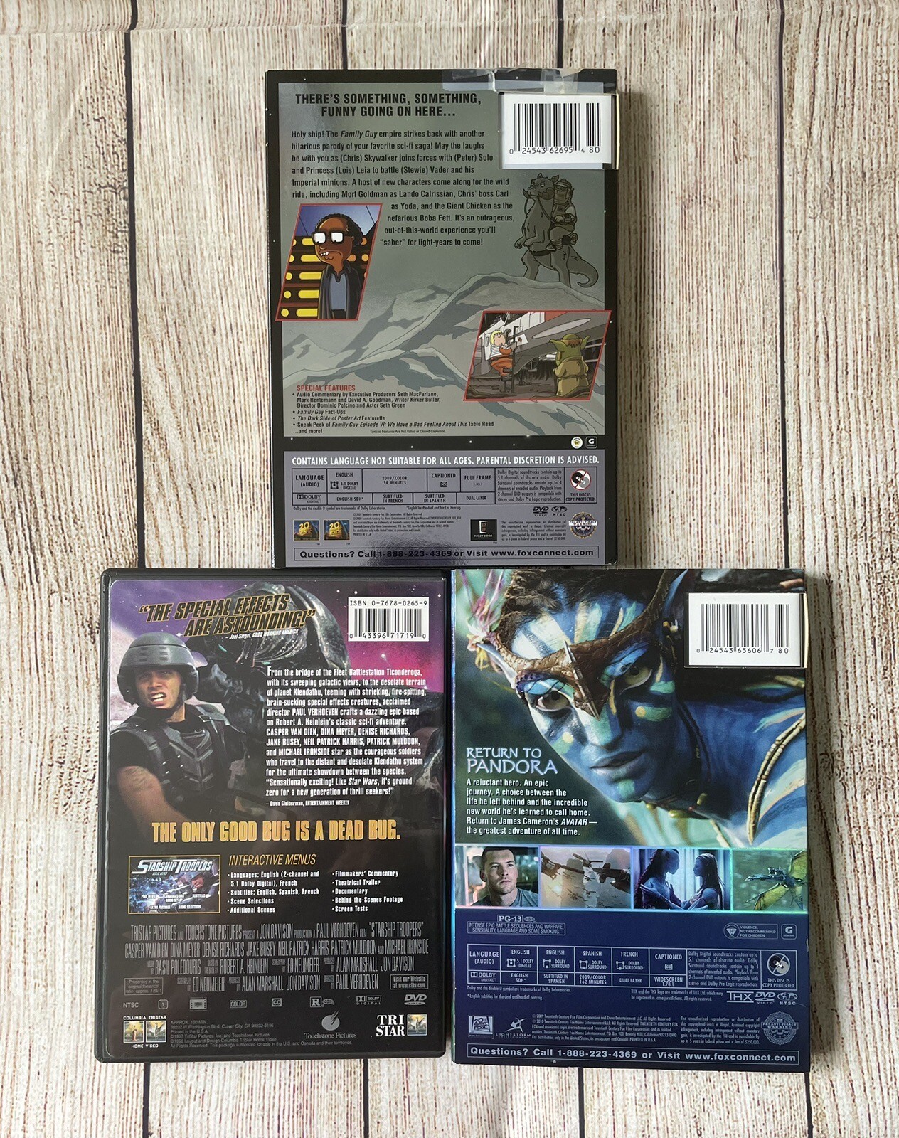 LOT OF 3 SCIENCE FICTION, SCI-FI MOVIES, DVDS | eBay