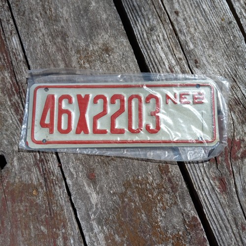 1990 Nebraska TRAILER License Plate - "46X2203" NEB | eBay