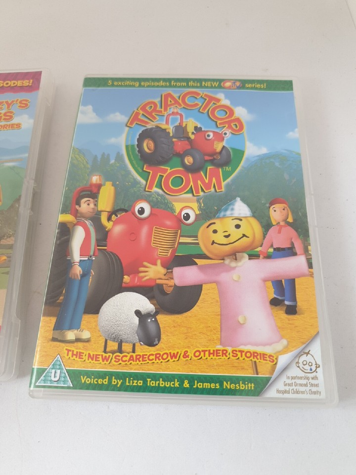 Tractor Tom x 2 DVDs The New Scarecrow, Wheezy's Wings & Other Stories ...