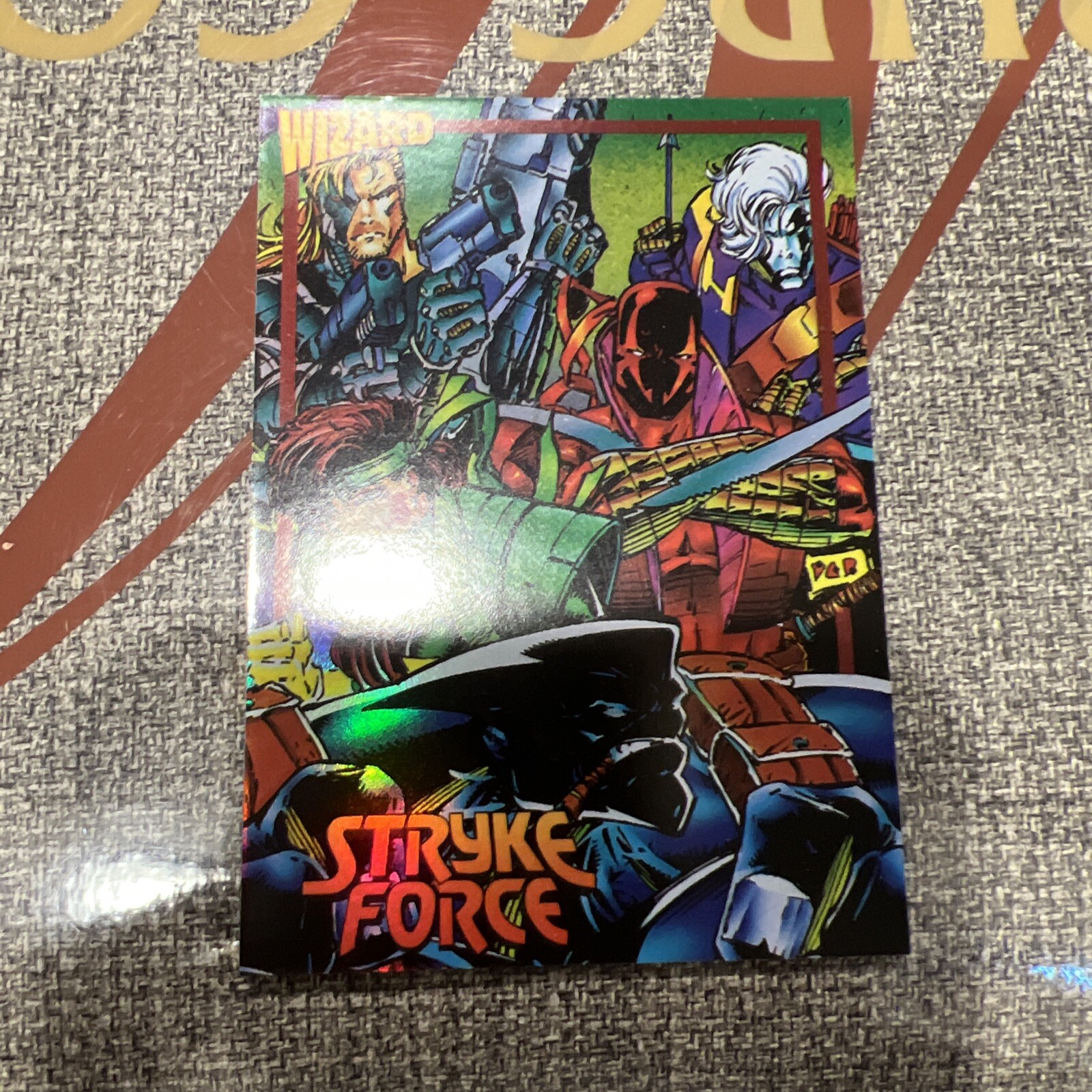 1993 Wizard Stryke Force #9 Prizm Promo Trading Card 🔥0702 | eBay