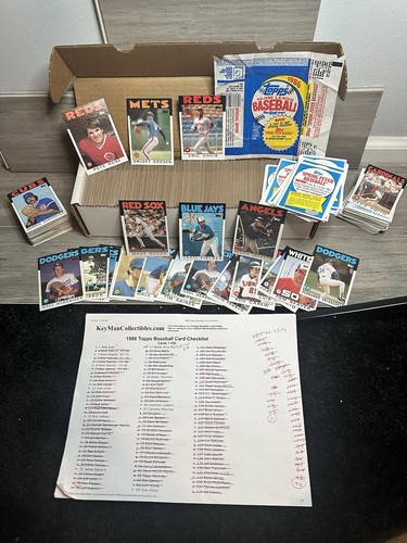 1986 TOPPS BASEBALL Almost Complete SET 700+ Doubles, Extras, Detailed ...