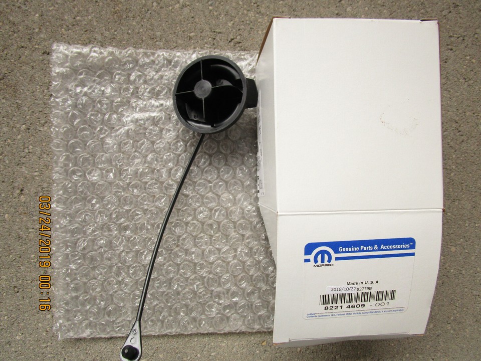 CHRYSLER RAM MOPAR 82214609 DIESEL FUEL TANK FILLER CAP COVER WITH ...