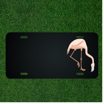 Custom Personalized License Plate With Add Names To Flamingo Bending ...