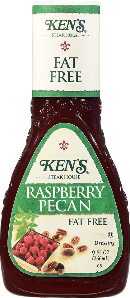Kens Steak House Fat Free Raspberry Pecan Dressing 9 Fl Oz Pack 6 ...