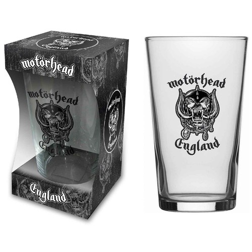 Motorhead Beer Glass England Band Logo Warpig new Official Boxed Size ...