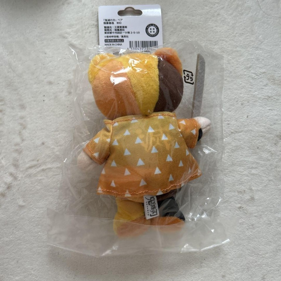 Demon Slayer Kimetsu No Yaiba Zenitsu Agatsuma Bear Plush Toy Used | eBay
