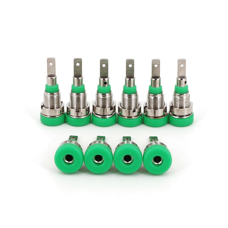 10Pcs Brass Small Size 2mm Banana Female Socket Panel Mount Test Jack ...