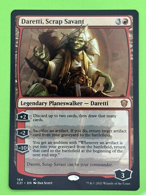 Daretti, Scrap Savant NM MTG Commander 2021 mythic red planeswalker | eBay