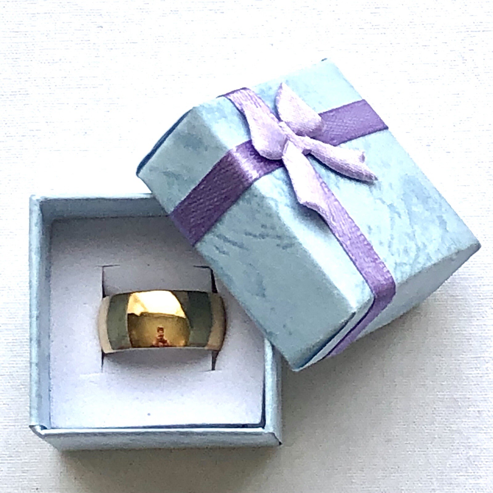 Chunky 14k Plated Wedding Ring Band Signed Seta Jewelry Size 8 | eBay