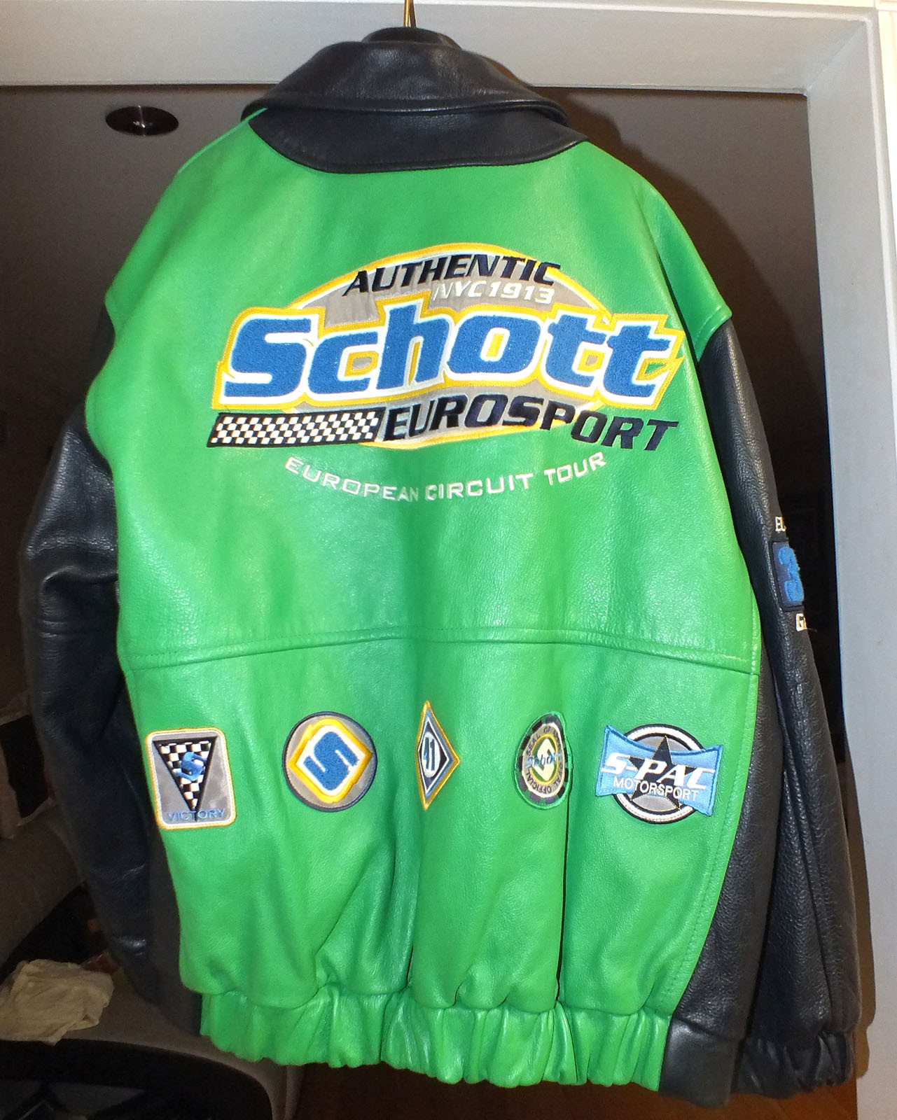 Original Authentic Schott Eurosport Heavy Duty Men's Leather Jacket Sz ...