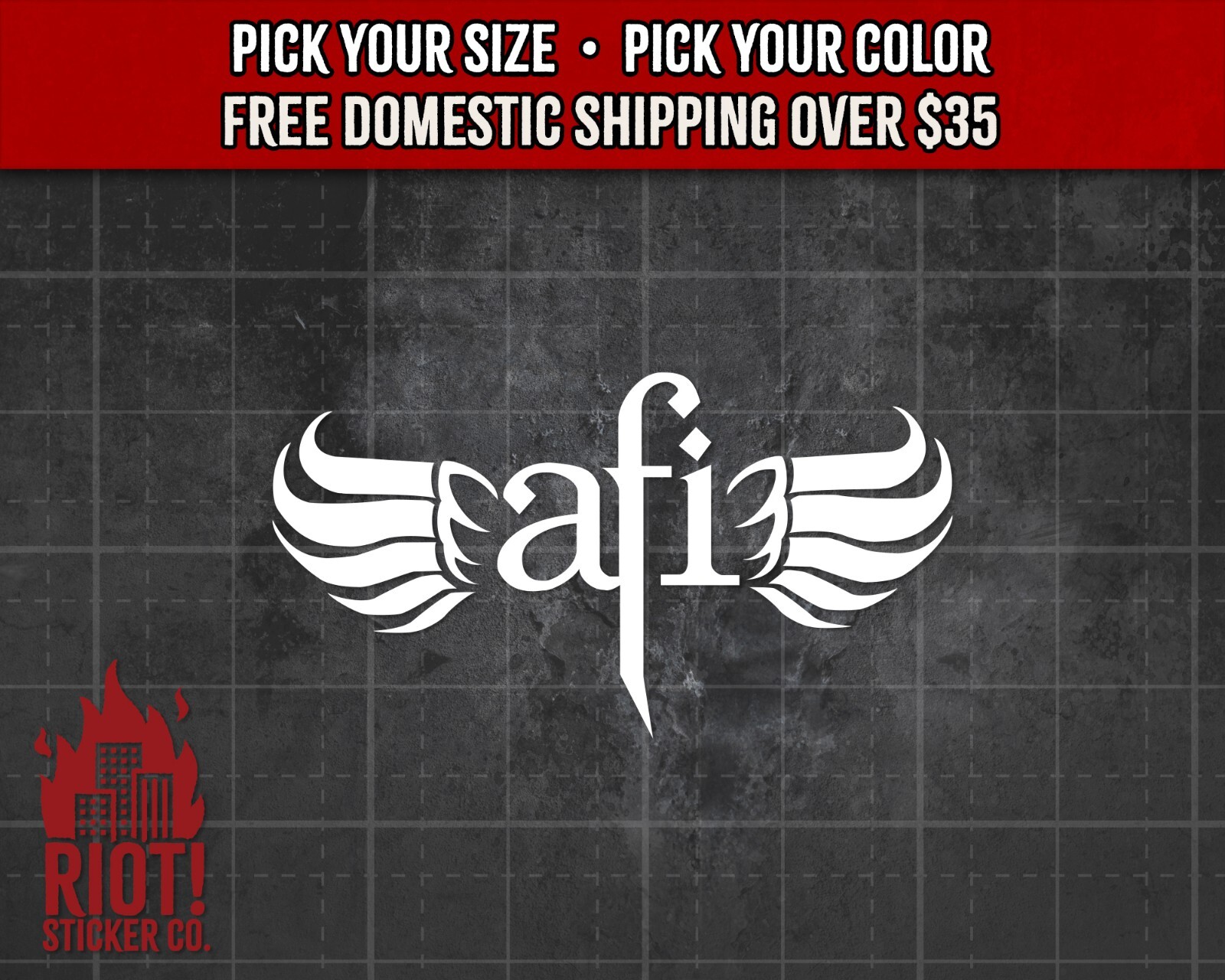AFI Decal for Car, Band Sticker for Laptop Rock Band Punk Emo Decal | eBay