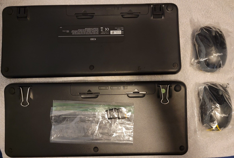 Logitech K360 Wireless Keyboard + M185 Mouse Combo x2 | eBay