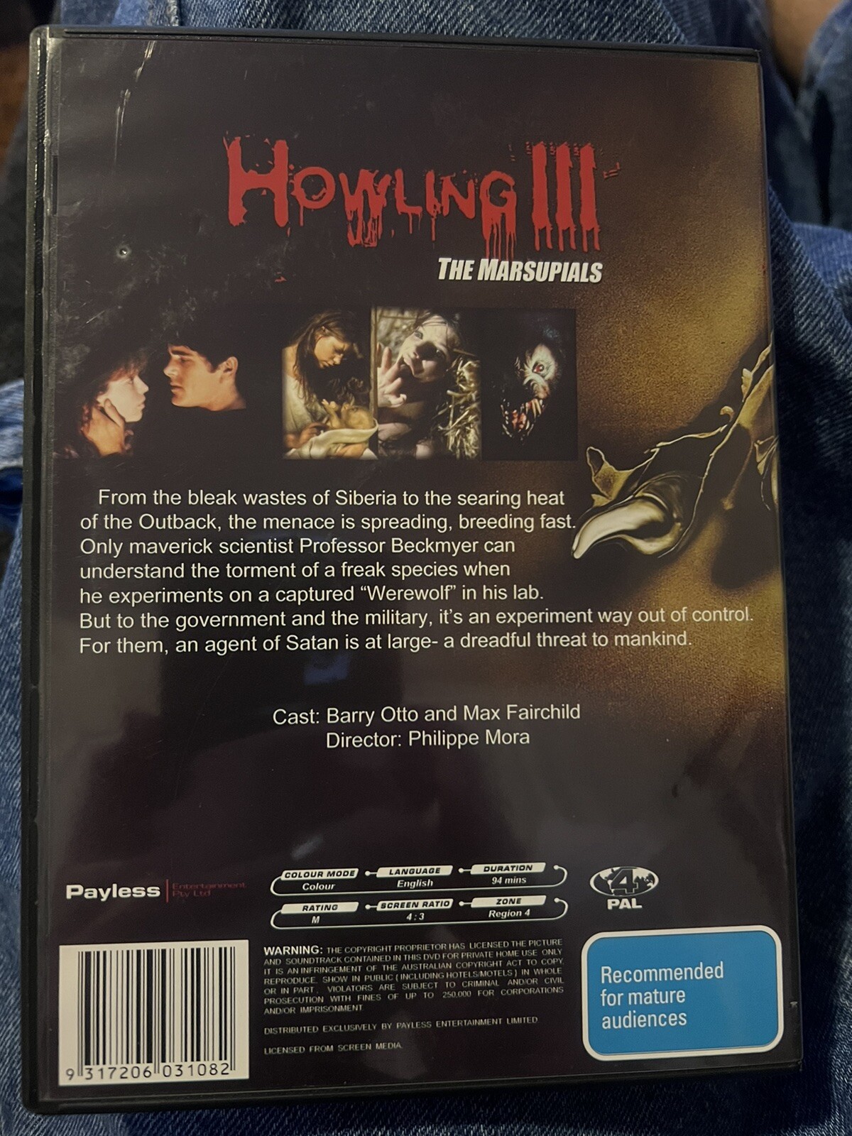 Howling III - The Marsupials (DVD, 1987) Region 4 9317485440421 | eBay