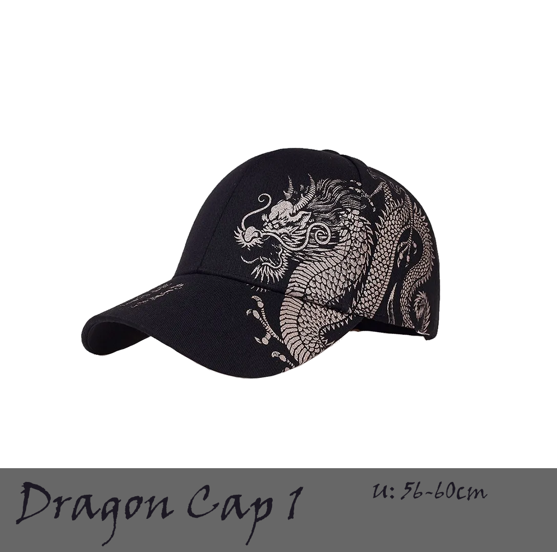 Unisex Dragon Cap Drache Hip Hop chinesisch Baseball Cap Hat Mütze ...