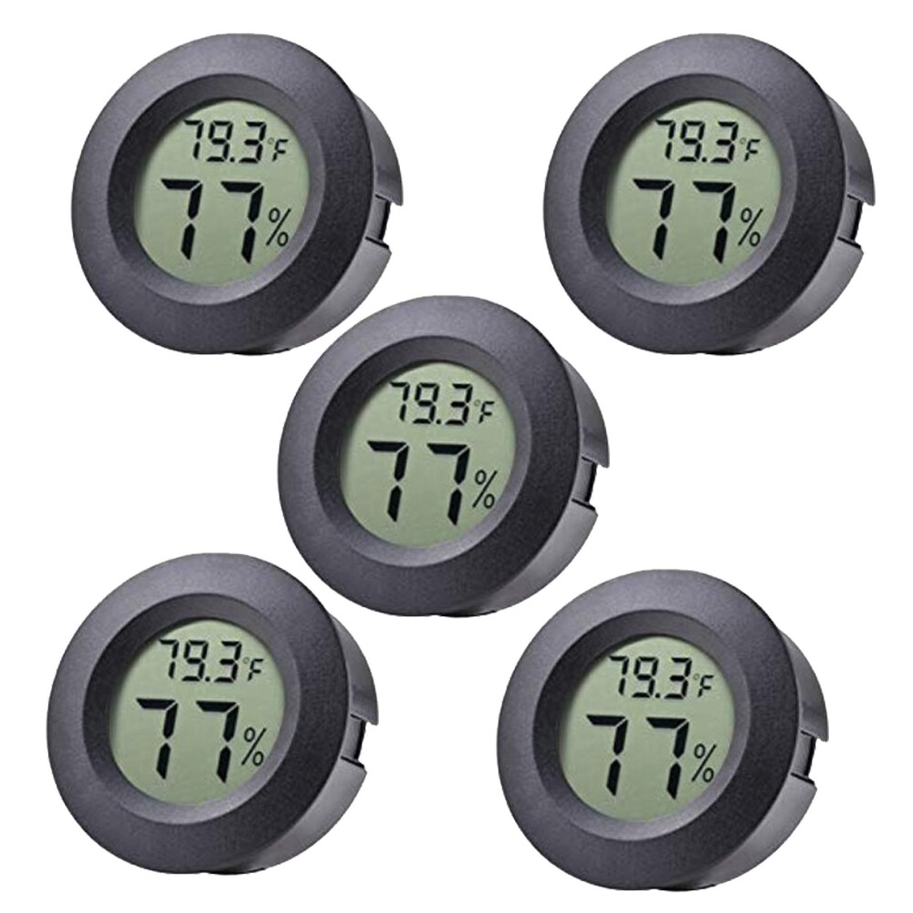 5Pcs Mini Hygrometer Thermometer Fahrenheit or Celsius Meter Digital ...