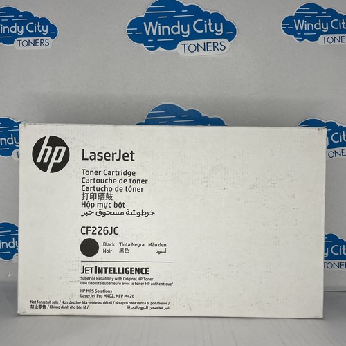 HP CF226JC Black Toner Cartridge High Yield 26JC HP LJ Pro M402,M426 ...