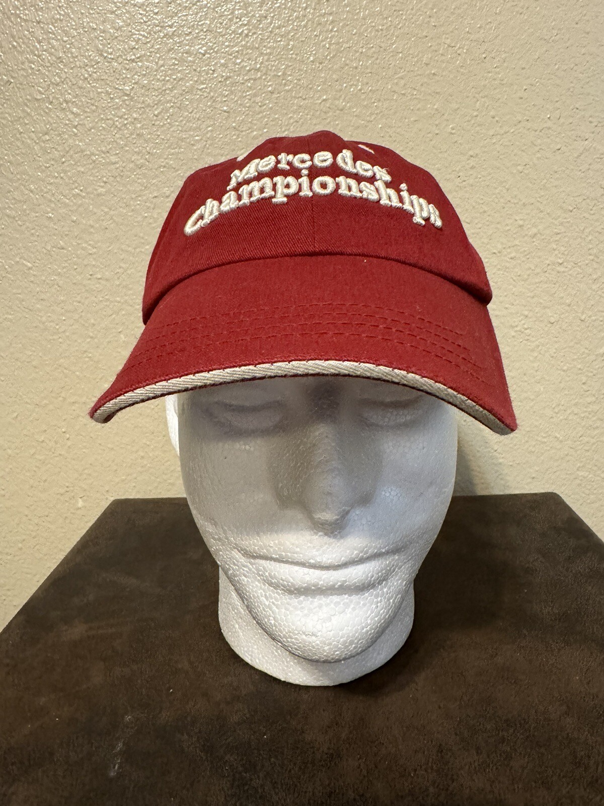 Callaway Golf Hat Mercedes Championships Red Cap 100% Cotton Adjustable ...