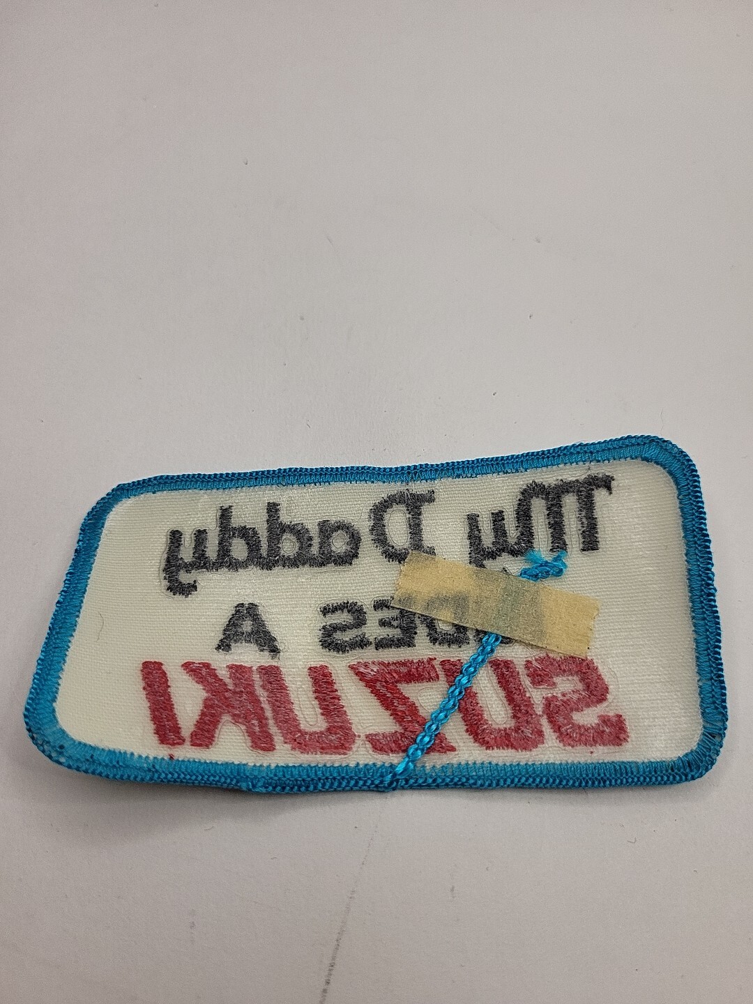 Vintage "My Daddy Rides a Suzuki" Motorcycle Biker Riding Iron On Patch ...