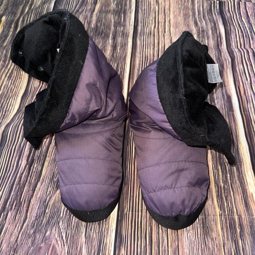 REI Duck Down Camping Booties Purple Slippers Snap Women's Medium | eBay