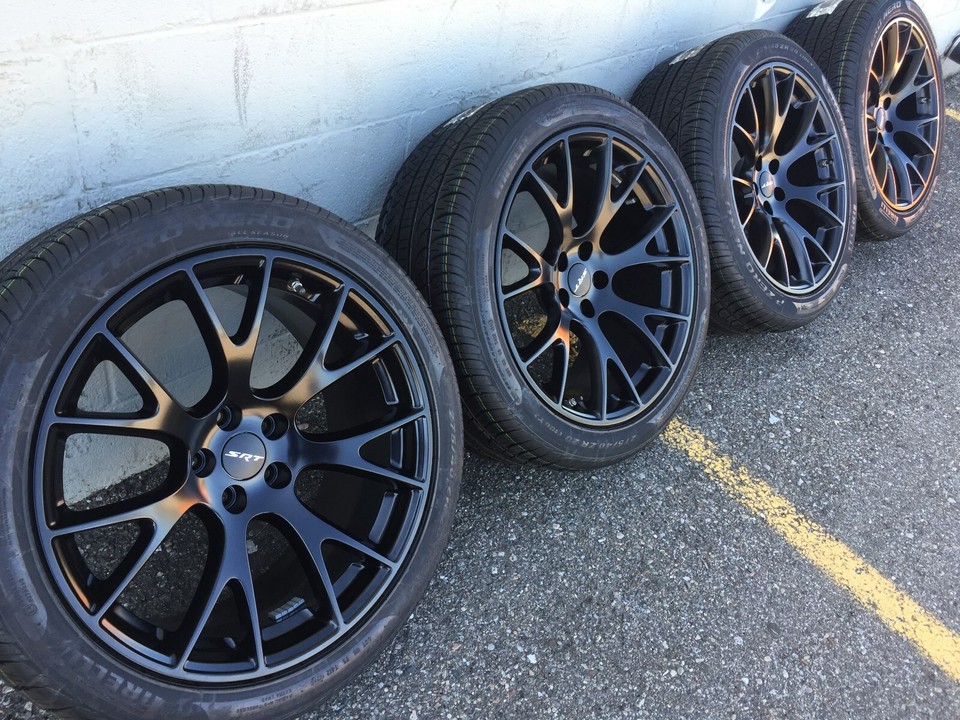 NEW 20" DODGE CHARGER CHALLENGER SRT HELLCAT WHEELS RIMS PIRELLI TIRES ...