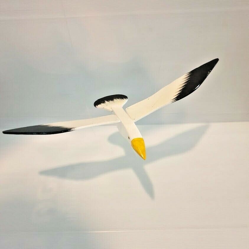 White Seagull Wood Bird Mobile Hanging Flying Pattern Home Decor ...