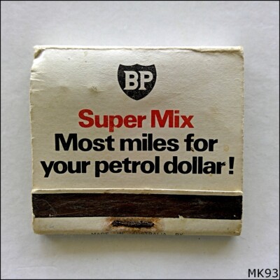 BP Super Mix Most miles for your petrol dollar! Matchbook (MK93) | eBay ...