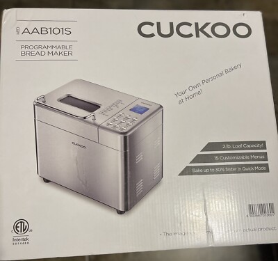 Cuckoo 2 lb. Multifunctional Programmable Bread Maker CBM-AAB101S | eBay