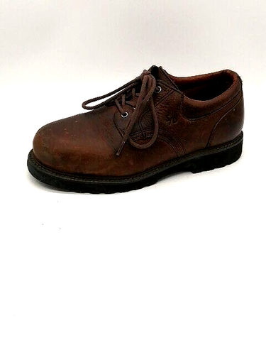 Wolverine Work Shoes Womens 1865 Brown 7 EW Steel Toe Leather SD Slip ...
