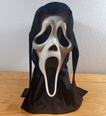 Scream Mask Easter Unlimited Inc. Vintage Ghostface Adult Black White ...