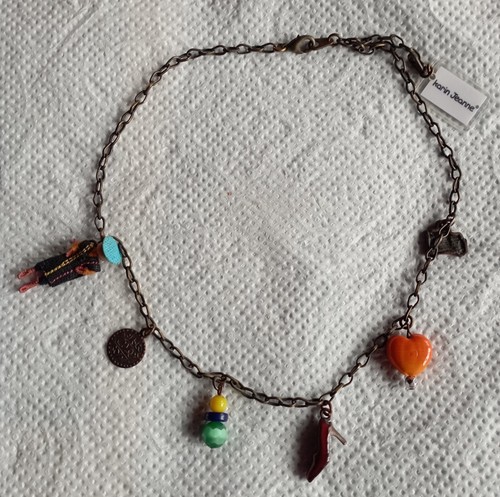 COLLIER DE CREATEUR KARIN JEANNE AVEC PENDELOQUES DN4196 | eBay