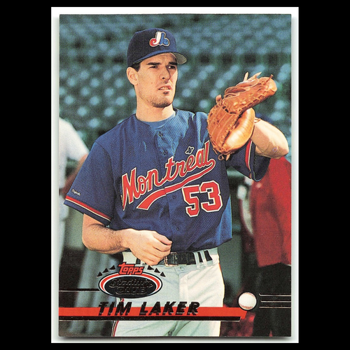 Tim Laker Rookie #18 1993 Topps Stadium Club Montreal Expos Baseball ...