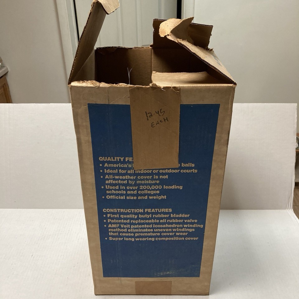 Vintage VOIT AMF Basketball CS3 And Volleyball 60s 70s PE Class Made In ...