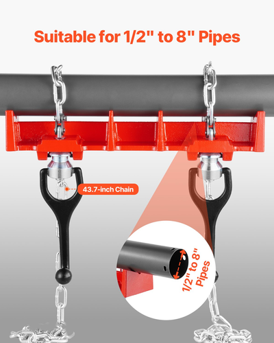 Pipe Welding Vise 1/2" to 8" Pipe Welding Clamp with Dual Chains ...