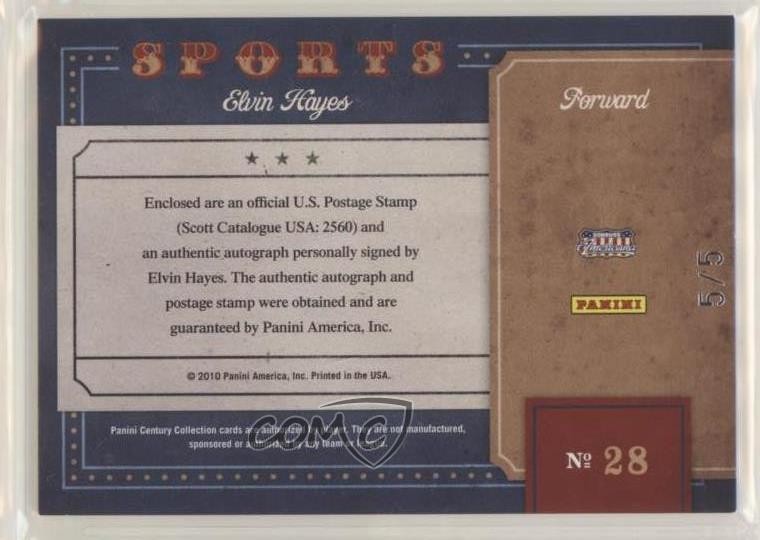 2010 Century Collection Version 2 Material Signatures /5 Elvin Hayes ...