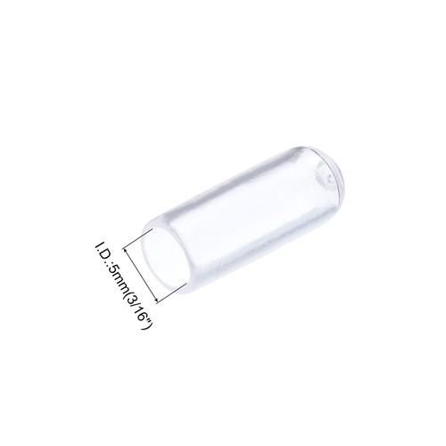 20pcs Rubber End Caps 5mm 3/16" ID Screw Thread Protectors Clear | eBay