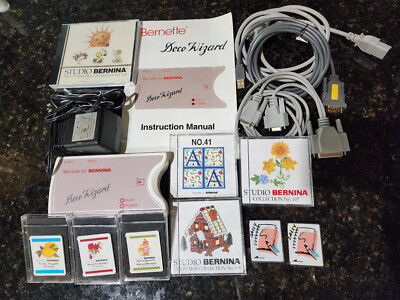 Bernette Deco Wizard, Manual, power cords & 9 embroidery cards | eBay