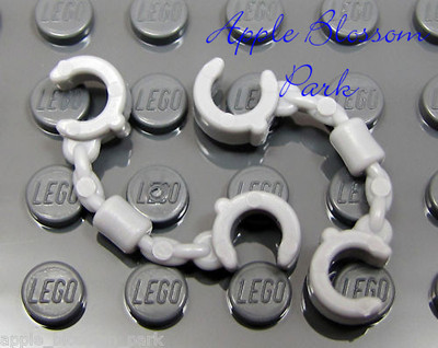 NEW 2 Lego City Police Agent Minifig HANDCUFFS Gray Minifigure Army ...