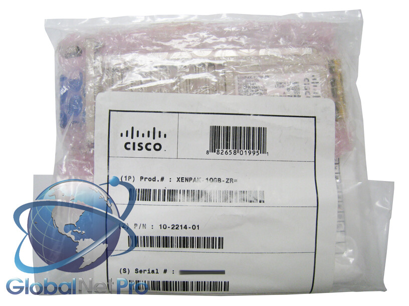 NEW SEALED GENUINE CISCO XENPAK-10GB-ZR - 10GBASE-ZR XENPAK - LIFETIME ...