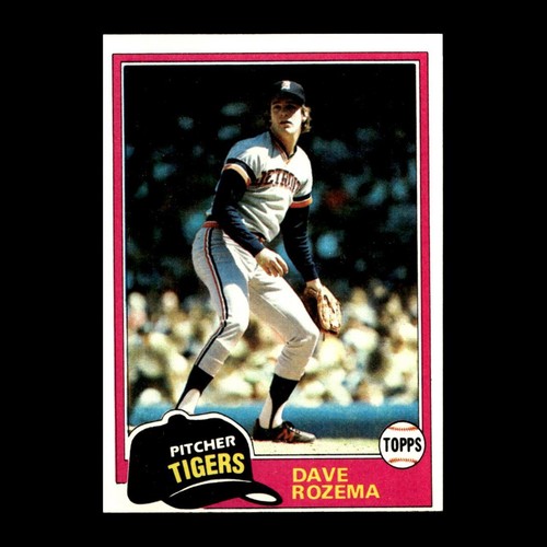 Dave Rozema 1981 Topps Detroit Tigers #614 Nice! | eBay
