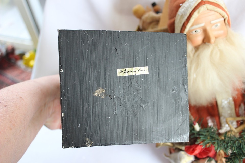 Bethany Lowe 21" Vtg. German St. Nicholas Santa Candy Container sack ...