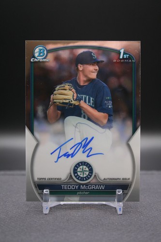 2023 Bowman Draft | Teddy McGraw | 1st Bowman Chrome Auto | Mariners | eBay
