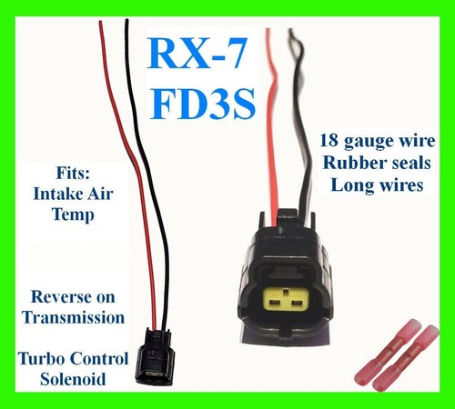 fits RX-7 FD3S Pigtail Connector Intake Temp Sensor Turbo Harness ...
