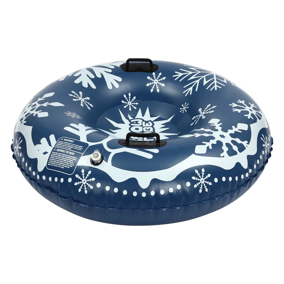 48" 3pcs Round Snow Sleds for Kids & Adult Winter PVC Ski Circle ...