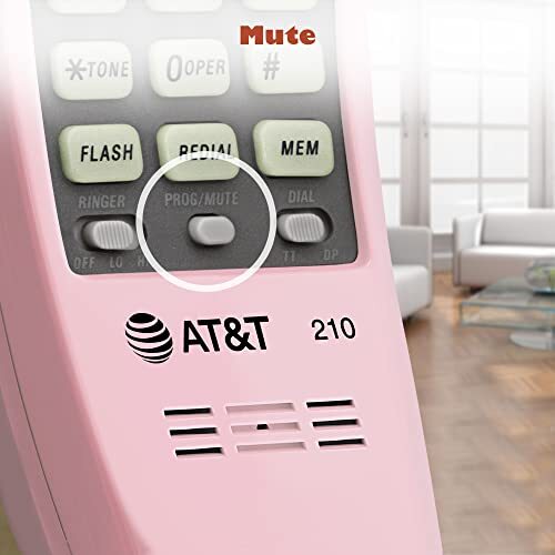 Pink Corded Trimline Princess Phone Easy Wall Mount Speed Dial Last ...